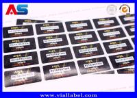 China Holographic Laser Small Labels , 5ml Peptide Paper Labels Printing With Free Design for sale