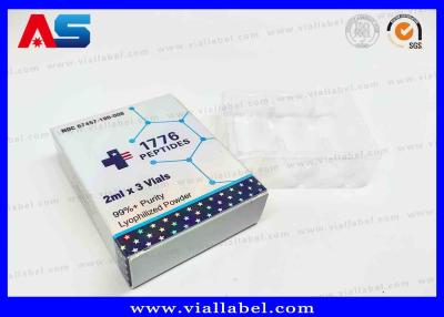 China Shipping by Express/ Air/ Sea/ Truck/ Train 3ml Hologram Box , 2ml Paper Box For Peptides Free Design Service for sale