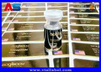 China Customizable Gold Holographic Labels For Glass Peptide Vials With Permanent And Strong Adhesive Included for sale