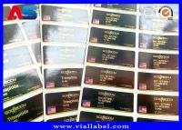 China Customizable Gold Holographic Labels For Glass Peptide Vials With Permanent And Strong Adhesive Included for sale