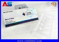 China BPC Holographic Laser Small Box , Pharmaceutical Box For 2 Bottles 3ml Printing for sale