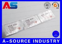 China 10ml Vial Labels And Boxes Printing With Vials And Caps, Silver Foil Embossed Label for sale