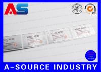 China 10ml Vial Labels And Boxes Printing With Vials And Caps, Silver Foil Embossed Label for sale