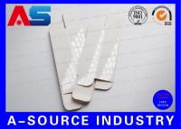 China Professional Boxmaker For Blank White Glossy 10ml Vial Boxes 25mm width 25mm Length 57mm Highth for sale