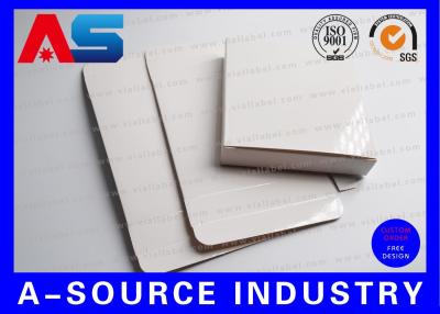 China Somatropin Hcg 2ml Blank Paper Box Glossy White With Clear Plastic Trays pharmaceutical boxes for sale