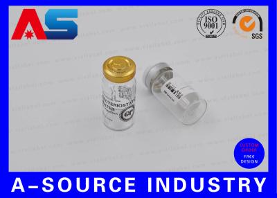 China Water Glass 10ml Vial Labels With Clear Transparent Background For Supplements / Hcg Package sticker label printing for sale