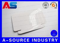 China Plain Paper 2ml 10pcs Blank Box White Box Cheap For 10ml vials With Plastic Trays Inside , Glossy Finish for sale