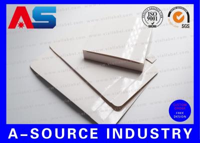 China Plain Paper 2ml 10pcs Blank Box White Box Cheap For 10ml vials With Plastic Trays Inside , Glossy Finish for sale