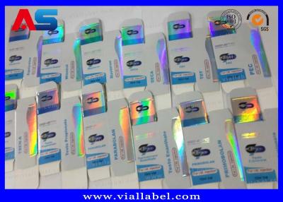 China Primobolan 10ml Vial Boxes Laser Holographite Printing Euro Gen Rx Deisgn blue box pharmaceutical packaging for sale