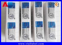 China Pharma Lab Peel Off 10ml Vial Labels Metallic Printing For Bodybuilding Peptide Injection Vials for sale