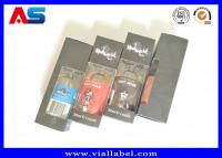 China 30ml Box Print e liq-uid Custom Small Packaging Boxes With Clear Window With Free Design Black Matt Finish for sale