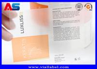 China ISO 9001 Peptide Bottle Labels Name Sticker For Andro gen Adhesive Transparent for sale
