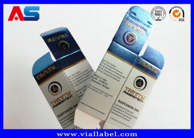 China Metalic Foil Cardboard 10ml Vial Boxes For Glass Bottles Moving Hologram Medicine pharmaceutical packaging boxes for sale