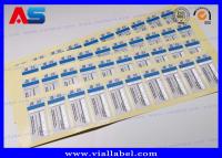 China ODM Peptide Bottle Labels Stickers For Injections Peptide Custom Silver Foil Printing for sale