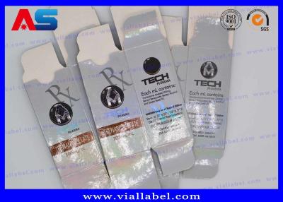 China Muscledevelop Silver Foil Embossed 10ml Vial Storage Box Of Injectables Peptide Meditech Muscle Growth for sale