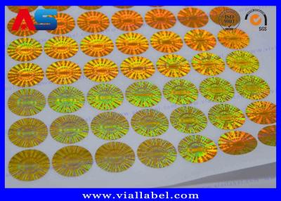 China Security Custom Hologram Sticker Anti - Fake Protection With Serial Number for sale