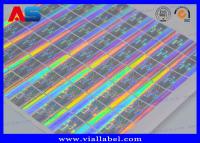 China Security label stickers Scratch Off Pharmacy 3D Holographic VOID Sticker for sale
