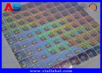 China Silver Background Custom Holographic Stickers Security Printing For Pharmaceutical Secure Packaging for sale