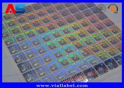 China Silver Background Custom Holographic Stickers Security Printing For Pharmaceutical Secure Packaging for sale