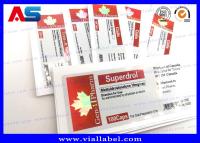 China Adhesive Vinyl Glass Injection Peptide Bottle Labels , Injection Peptide Bottle Labels for sale