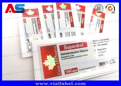 China Adhesive Vinyl Glass Injection Peptide Bottle Labels , Injection Peptide Bottle Labels for sale