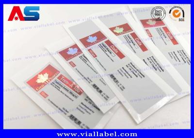 China Custom Peptide Bottle Labels Glossy Waterproof For Small Bottles Medication Usage for sale