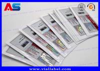China Peptide Bottle Labels Of 10ml Glass Bottles, Medical Private Hologram Labels Printing for sale