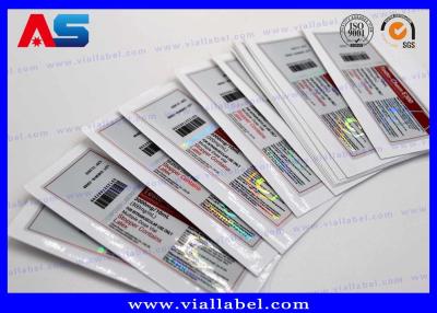 China Peptide Bottle Labels Of 10ml Glass Bottles, Medical Private Hologram Labels Printing for sale