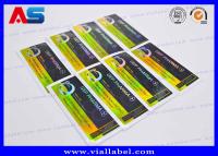China Strong Adhesive 10ml Vial Labels PET Laser Film CMYK Printing for Pharmacy glass vial labels for sale
