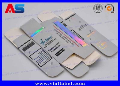 China Hologram Paper Anavar Oral Peptide Medicine Packaging Box 10ml bottle labels boxes for sale