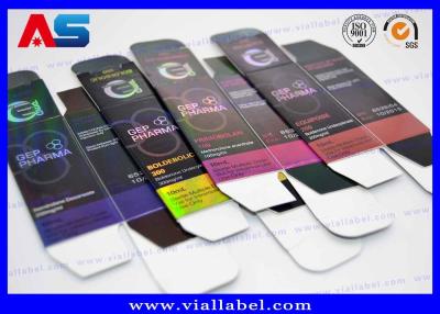 China Hologram Printing Peptide Bottle Boxes Labels For Muscle Growth Mix / peptide vials for sale