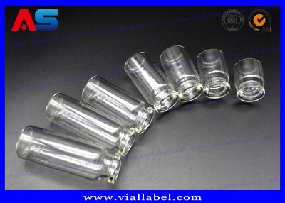 China Pharmaceutical Injection Oils Transparent Laboratory Glass Vials With Cap 10ml 300pcs / Lot for sale