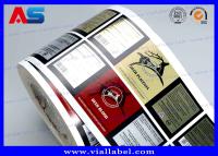 China Adhesive Peptide Pharmaceutical Packaging 15ml Bottle Labels Silver Foil Color medicine bottle label for sale