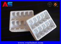 China 10 Vials 2ml White PET Plastic Blister Packaging medication blister packs / blister tray for sale