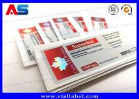 China Waterproof Strong Adhesive Printable Glass Peptide Vial Labels  custom bottle labels for sale