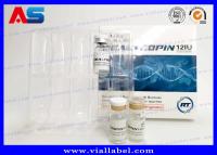 China 2ml 10 Vials Transparent / white / Black Pharmaceutical Blister Packaging With Labels for sale