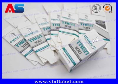 China Embossing 10ml Vial Paper Boxes Silver Foil  Printing For Pharmacy Peptide Injections pharmaceutical packaging for sale