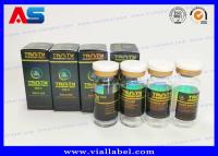 China Muscle Growth Peptide 10ml Vial Bottle Labels ISO9001 Panton Colors 22x50mm glass vial sticker for sale