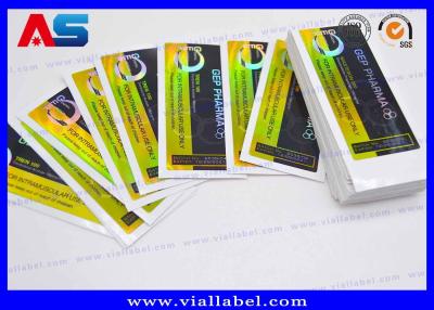 China Custom vial labels Printing Glass 10ml Vial Labels , Custom Holographic Labels For Bottles for sale