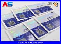 China 4C Full Color Vials Laser Hologram Sticker, SGS Printing Bottle Labels for sale