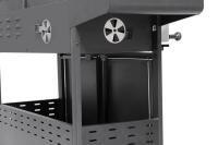 China 4 Burner Cooking Grill Gas and Charcoal Grill Trolley BBQ Smoker Combo for Outdoor for sale