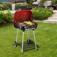China Multi Color Charcoal Grills Outdoor Portable Foldable BBQ Grill with Lid Charcoal BBQ for sale