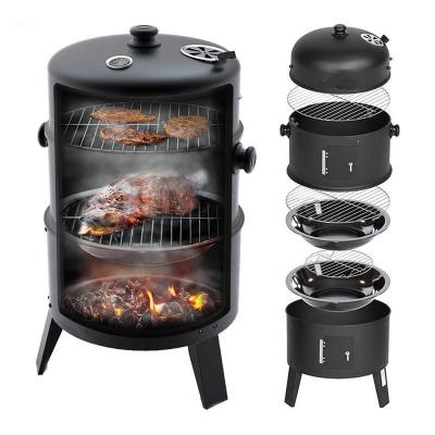 China Outdoor Barrel Charcoal BBQ Grill Suitable for 6-8 People 0.8MM Material Thickness for sale
