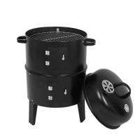 China Outdoor Barrel Charcoal BBQ Grill Suitable for 6-8 People 0.8MM Material Thickness for sale