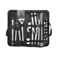 China Outdoor Camping Accessories Portable BBQ Tools Set with Customized Logo and Carry Bag for sale