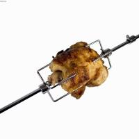 China Stainless Steel BBQ Grill Rotisserie Spit Rod Meat Fork for and Advantageous Features for sale