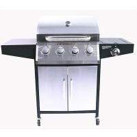 China Commercial Outdoor BBQ Gas Grill with Stainless Steel Construction and Side Bunner for sale