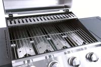 China Commercial Outdoor BBQ Gas Grill with Stainless Steel Construction and Side Bunner for sale