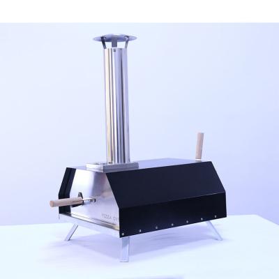 China Customized Dual- Outdoor Pizza Baking Stove with Thermometer Spray Black Finishing for sale