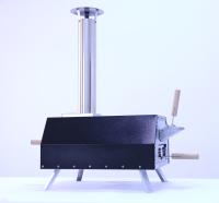 China Customized Dual- Outdoor Pizza Baking Stove with Thermometer Spray Black Finishing for sale